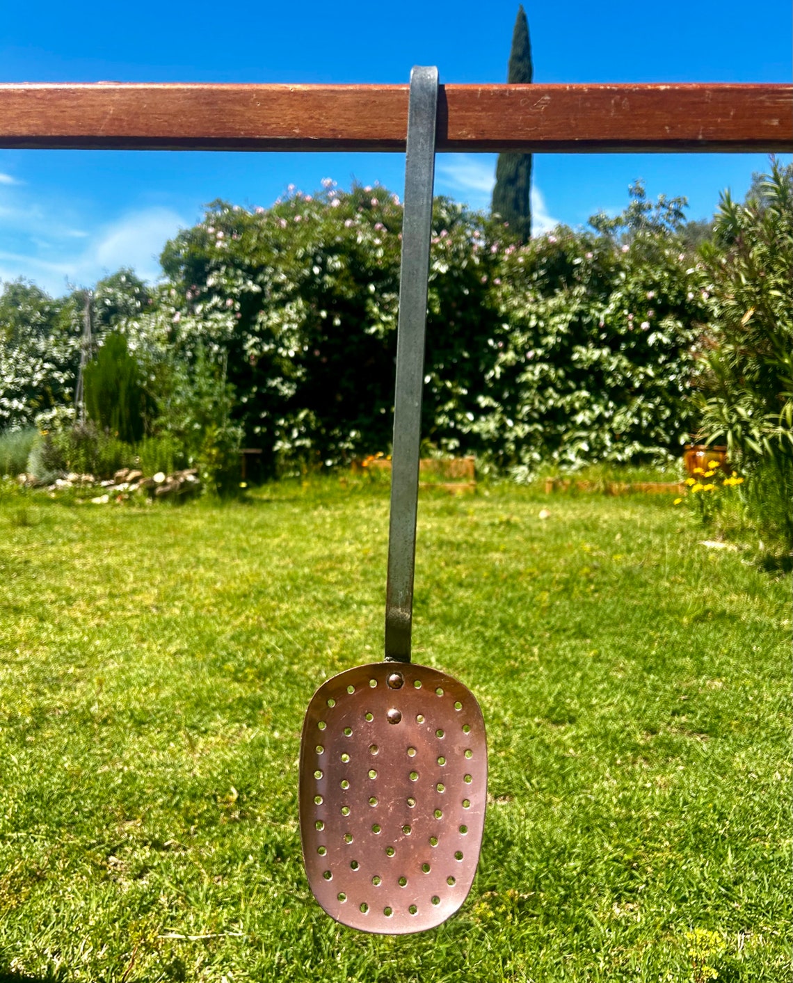 19th Century FRENCH COOKING UTENSILS in Copper and Wrought Iron Handle ...