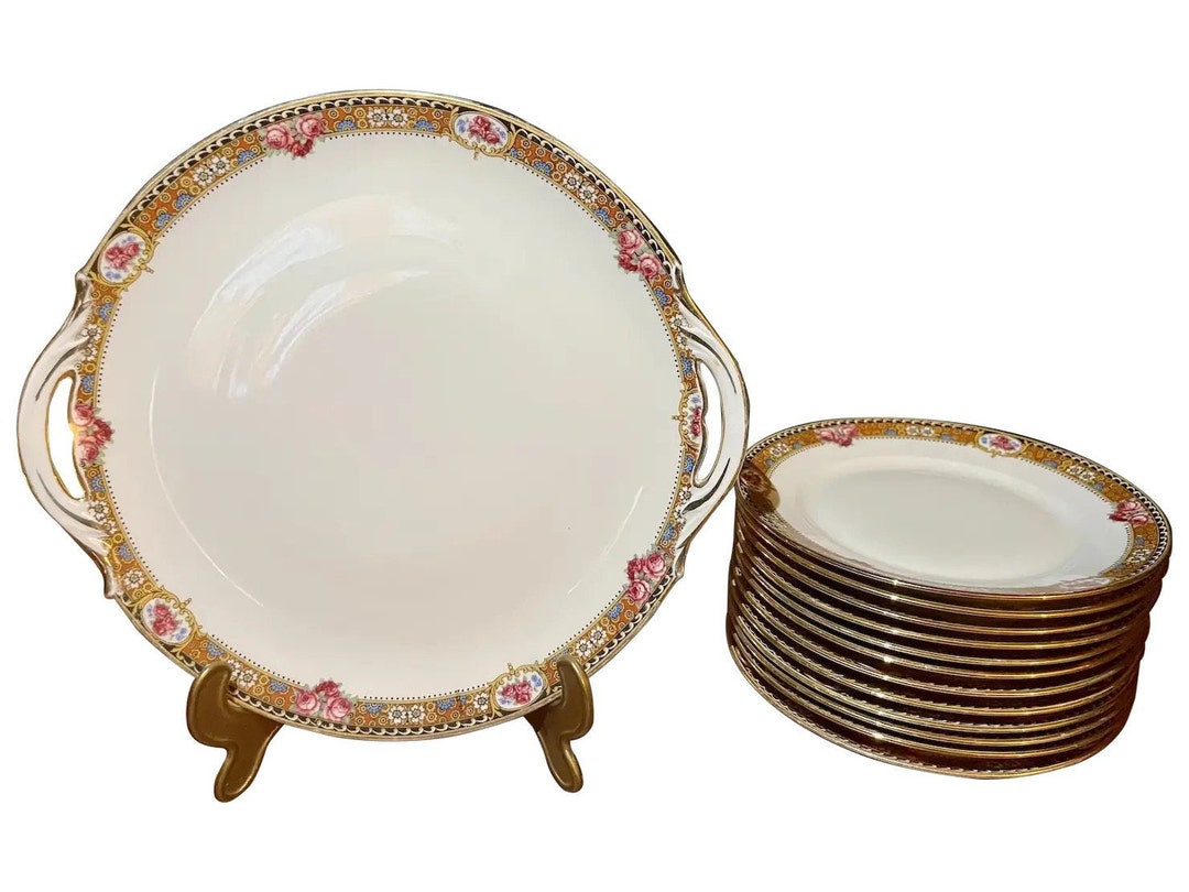 Vintage Porcelain DESSERT Service From LIMOGES FRANC From the F ...