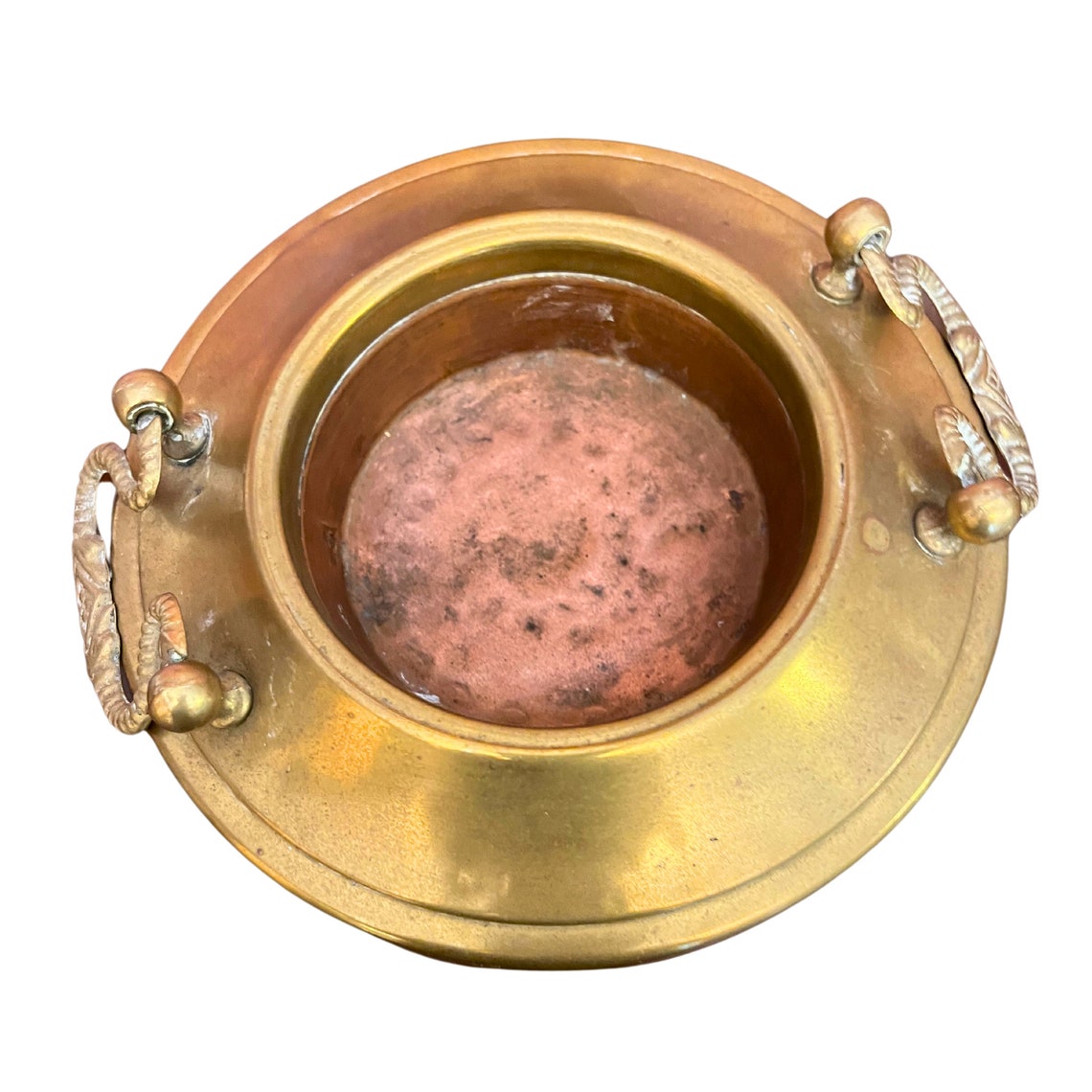 ANTIQUE COPPER and Brass BRASERO, Brazier for the Interior, Incense ...