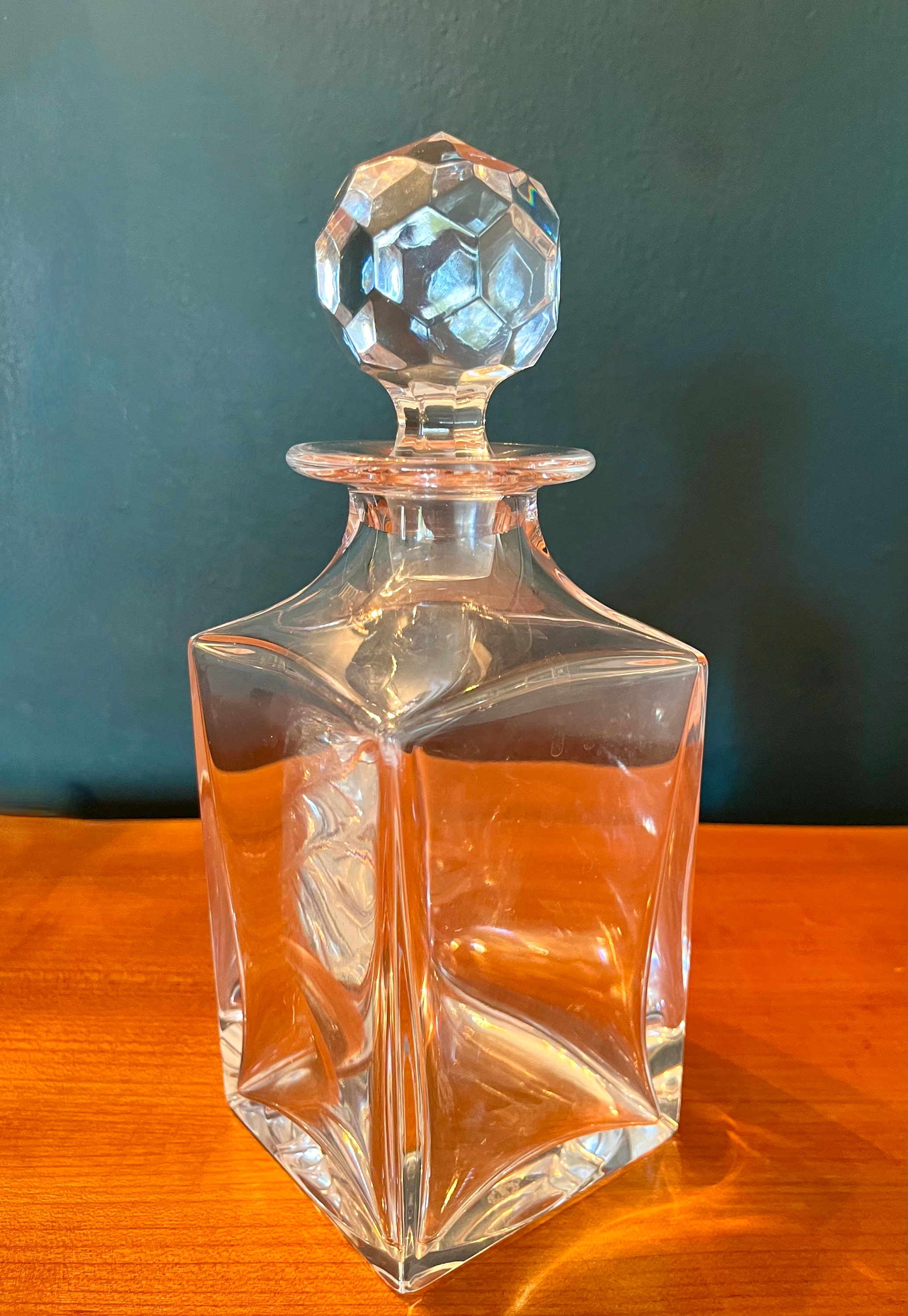 French SAINT LOUIS Art Deco Crystal WHISKY Carafe/ Decanter and Two ...