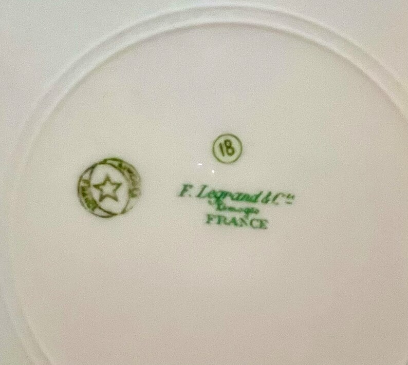 Vintage Porcelain DESSERT Service From LIMOGES FRANC From the F ...