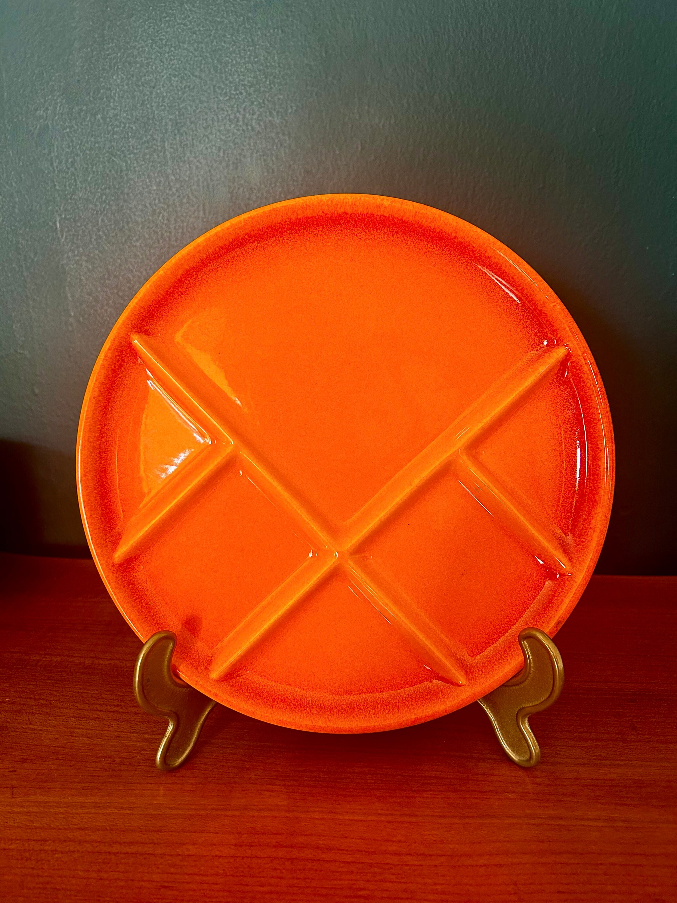 Vintage Le CREUSET France Cast Iron, FONDUE Set Pot and Plates / Rare ...