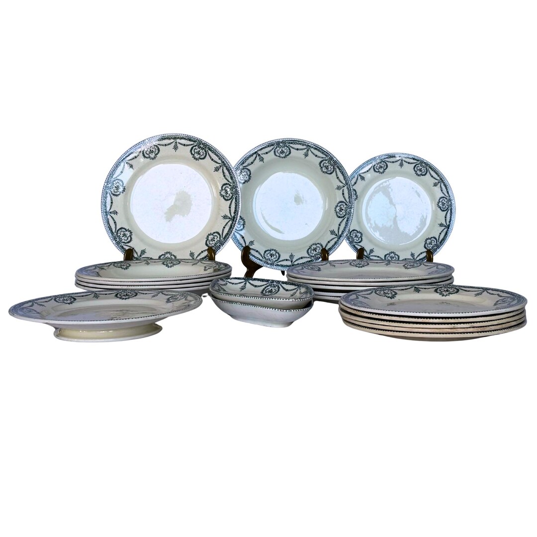 Antique French Ironstone Dinnerware Set – Terre De Fer by Ste. Kléber ...