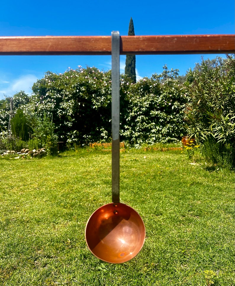 19th Century FRENCH COOKING UTENSILS in Copper and Wrought Iron Handle ...