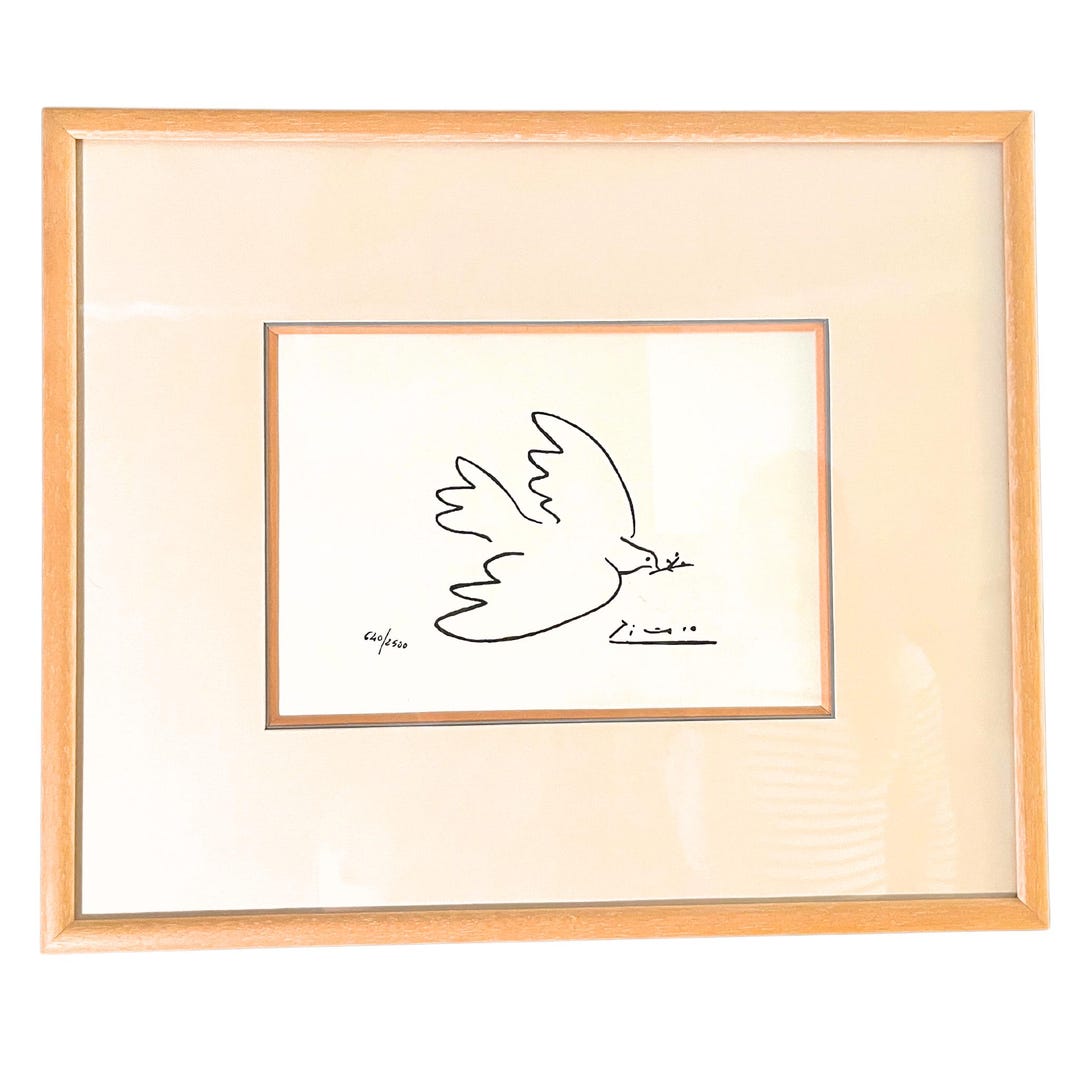 PABLO PICASSO, « Dove of Peace », LITHOGRAPH 1949 - Etsy