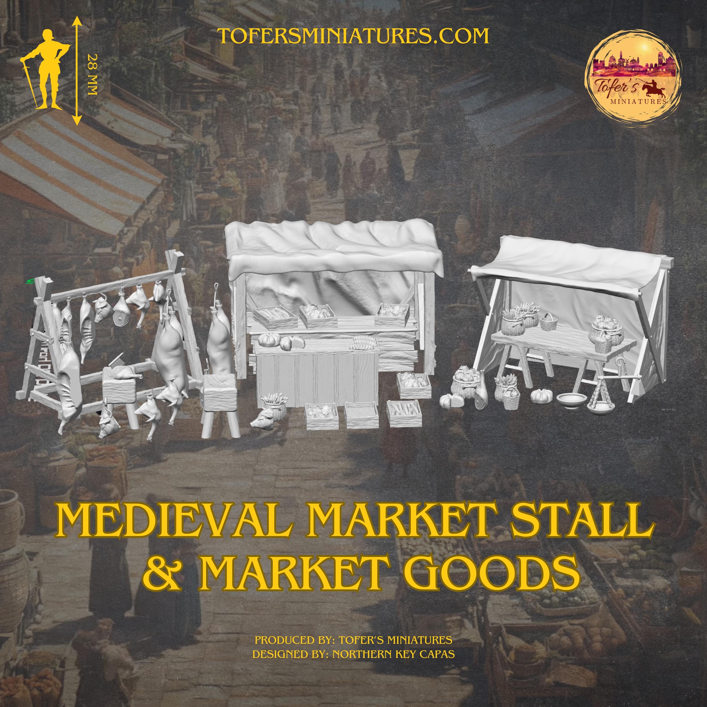 Vikings Market Stall & Market Goods. 28 Mm Scale. Good for SAGA ...