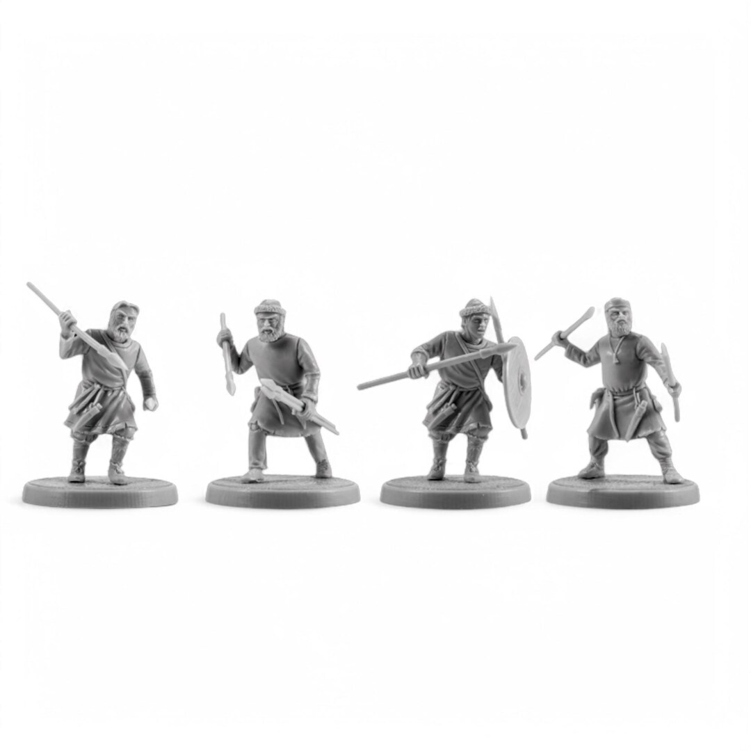 Set of 4 Pagan Rus. 28 Mm Miniatures Set 5. Ideal for SAGA and Other ...
