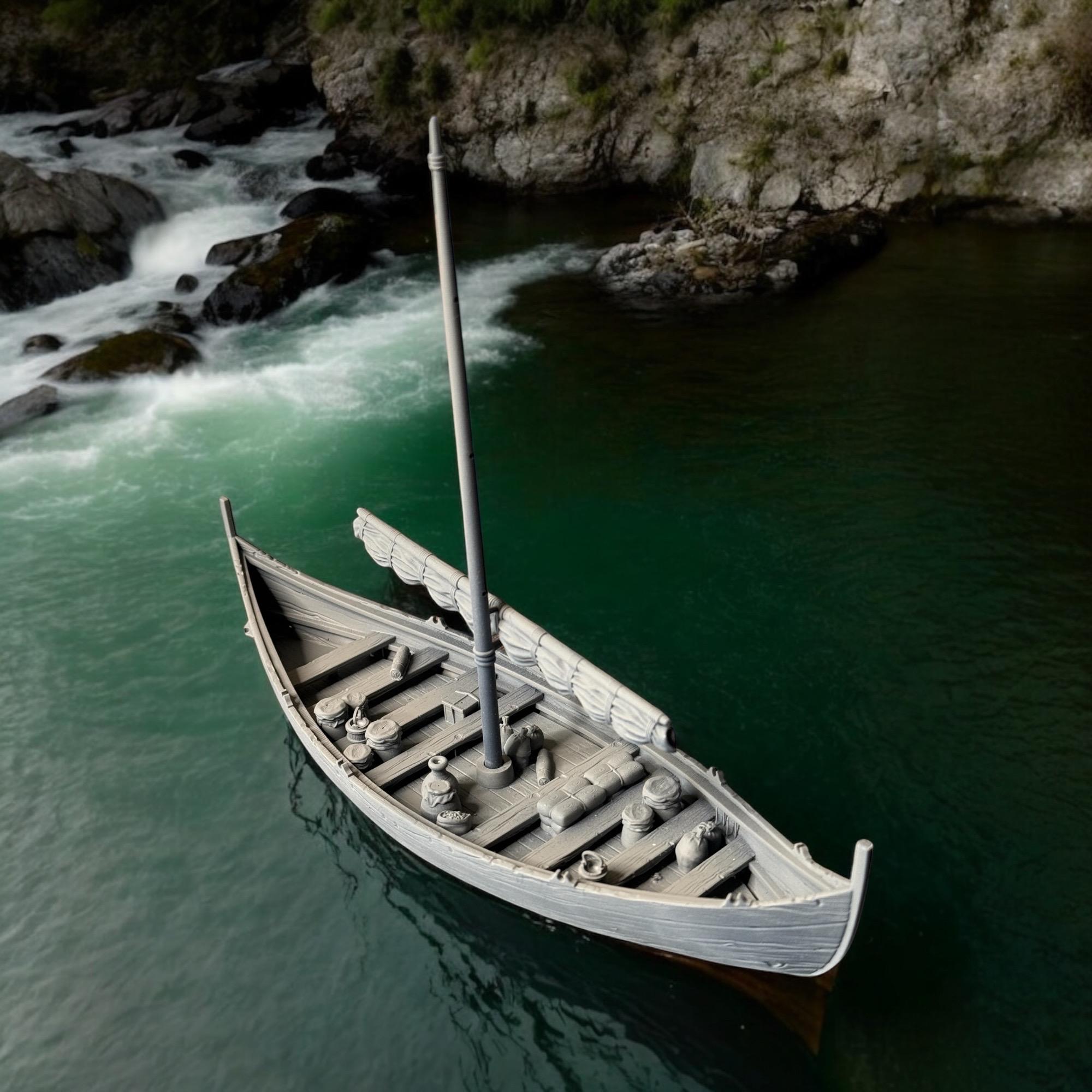 Medieval Vikings Trade Boat With Goods. 28 Mm Scale. by Tofer's ...