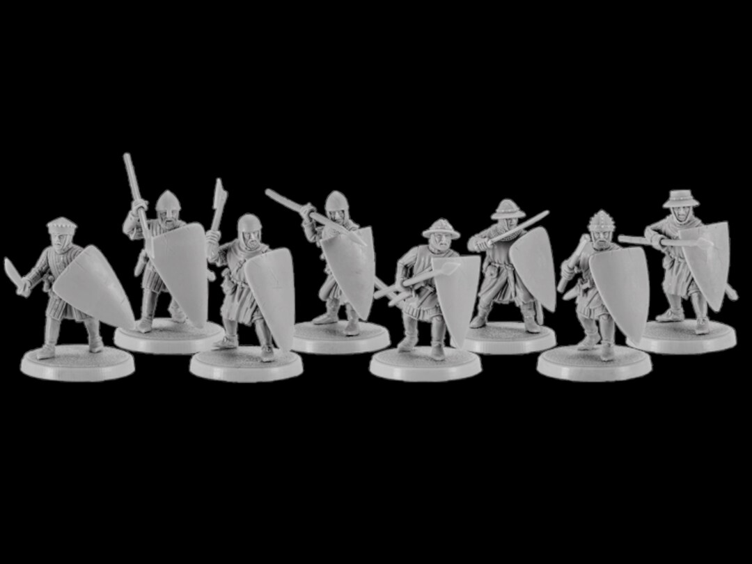 Set of 8 Crusaders. 28 Mm Miniatures Set 2 - Etsy