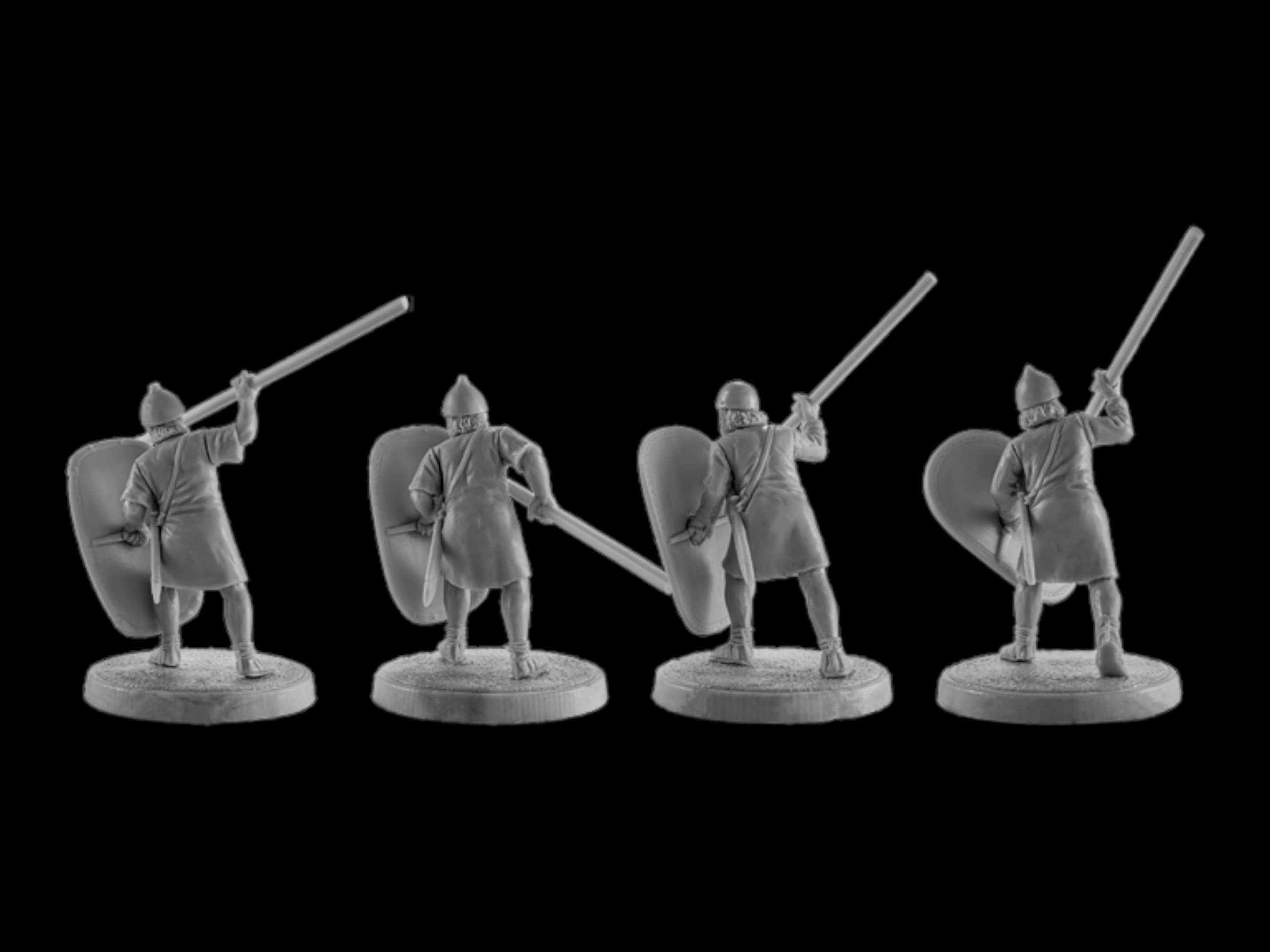 Set of 4 Carthage Carthaginian Infantry. 28 Mm Miniatures - Etsy