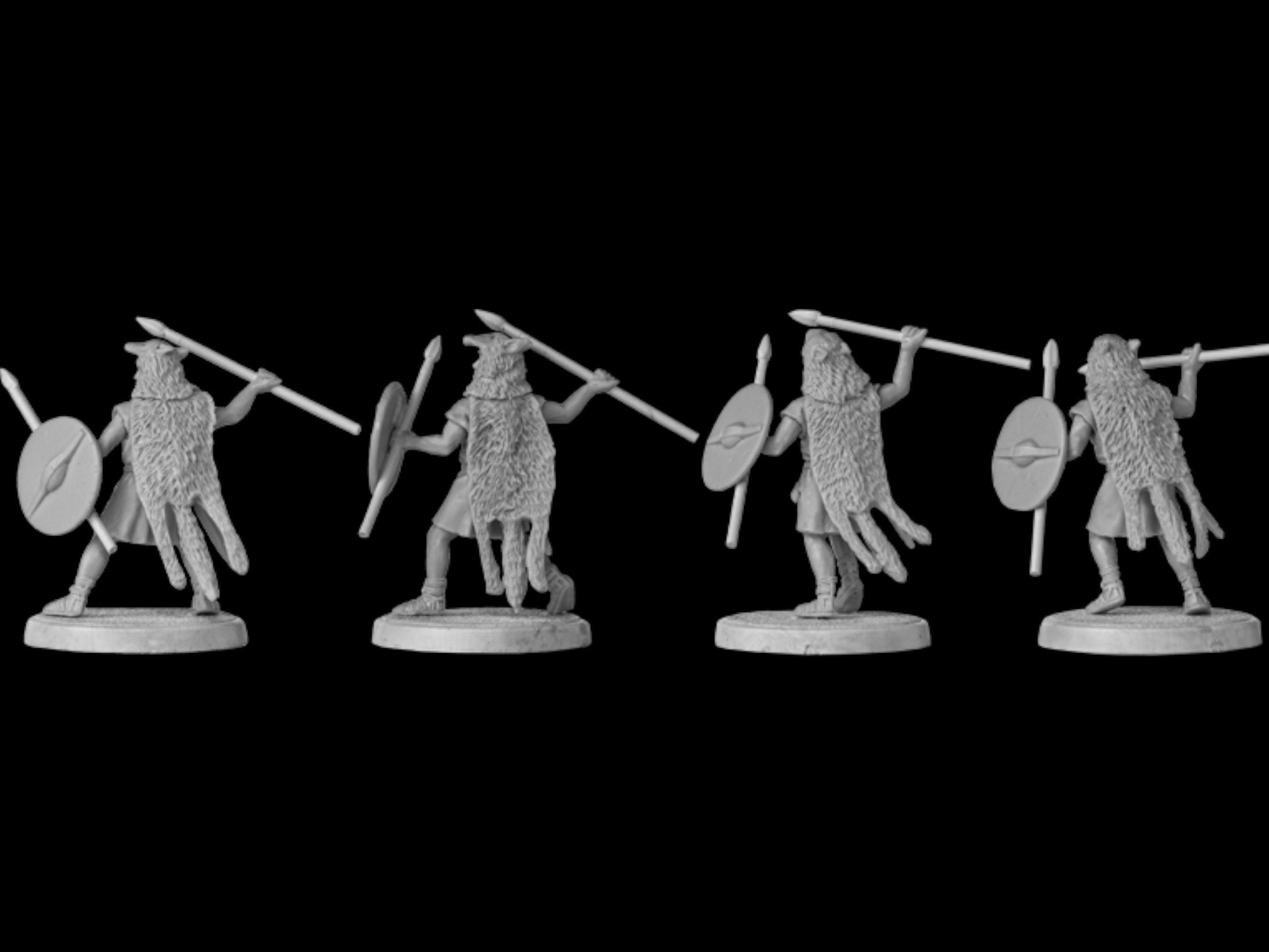 Set of 4 Roman Velites. 28 Mm Miniatures - Etsy