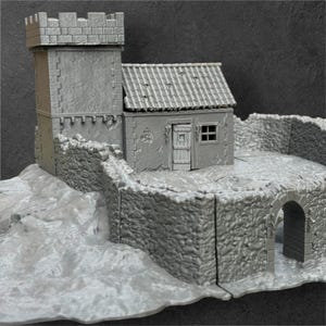 Medieval Dilapidated Sentry Tower. 28mm Scale. Modular Castle - Etsy
