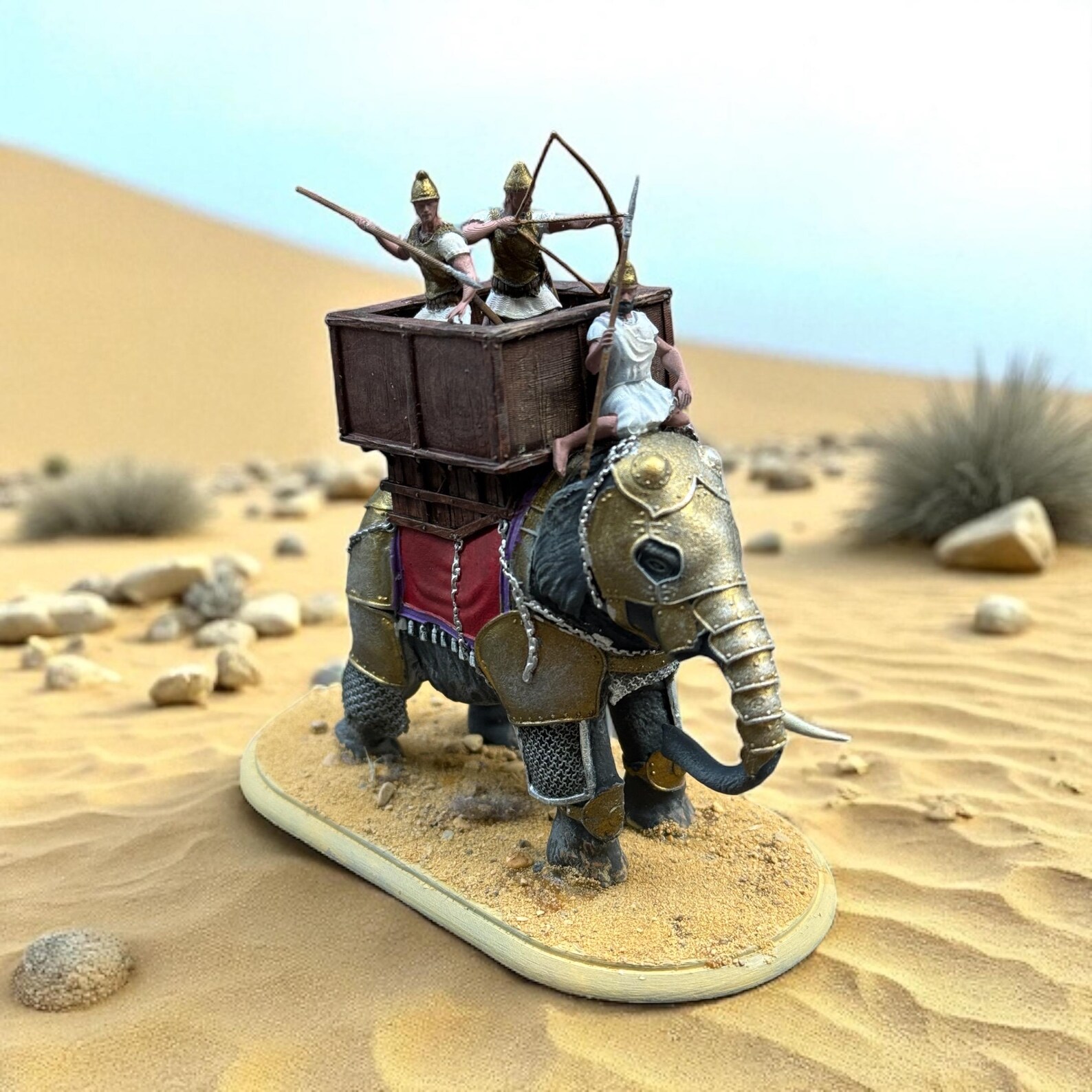 PAINTED War Elephant. 28 Mm - Etsy