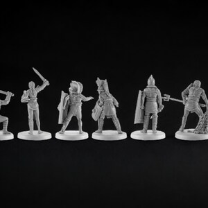 Set of 6 Gladiators. 40 Mm Miniatures - Etsy