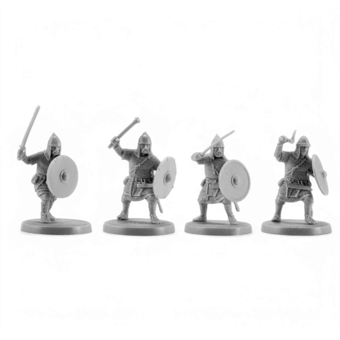 Set of 4 Pagan Rus. 28 Mm Miniatures Set 2. Ideal for SAGA and Other ...