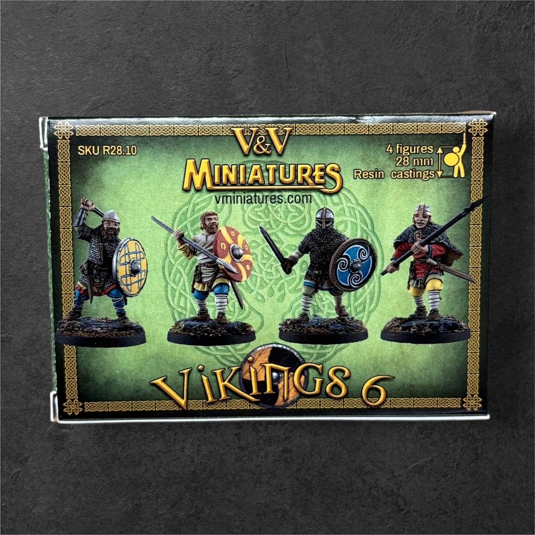 Set of 4 Vikings. 28 Mm Miniatures Set 6 - Etsy