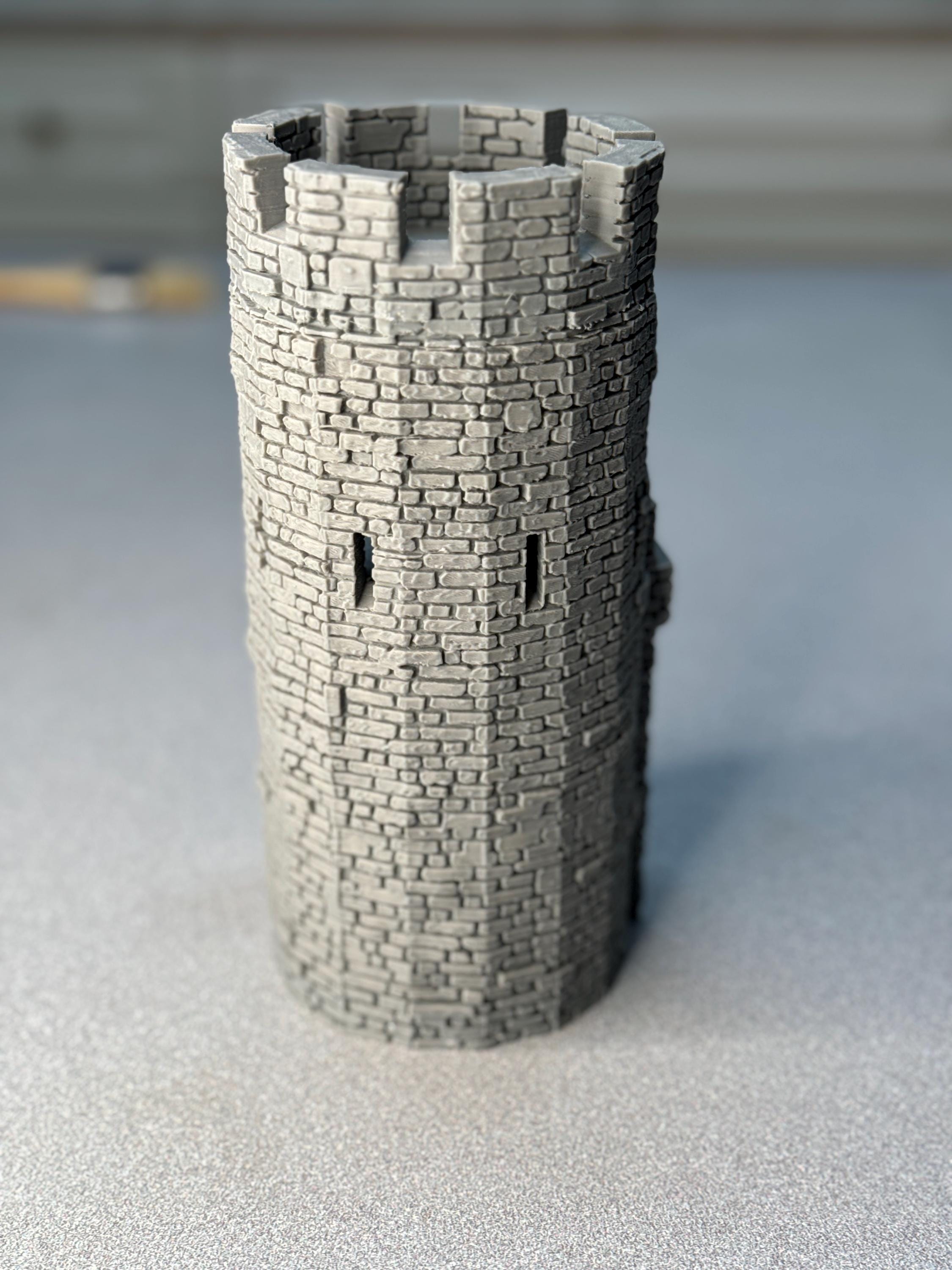 Medieval Modular Castle Corner Tower. 28mm Scale. Historical Wargaming ...