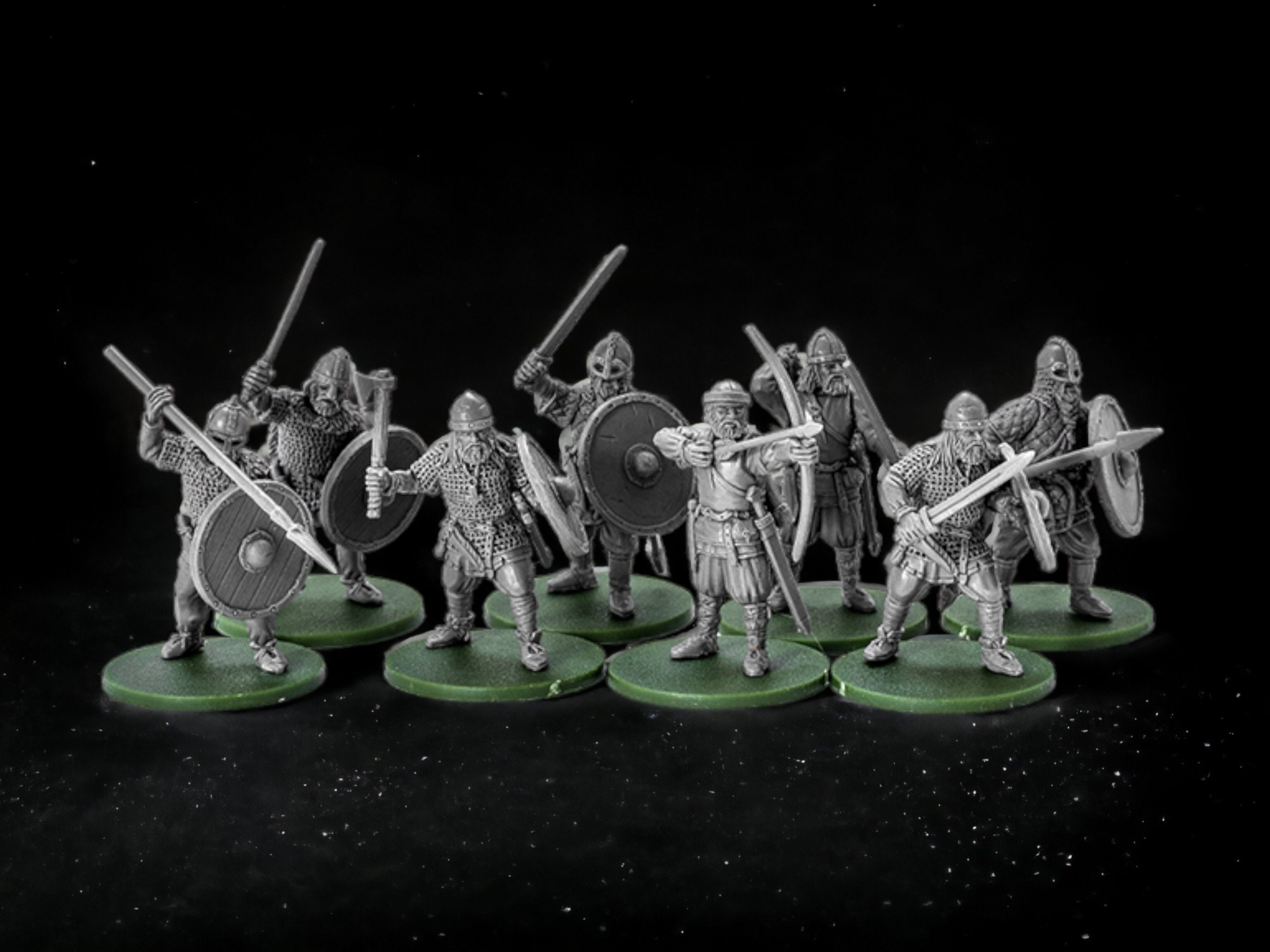 Set of 8 Vikings. 28 Mm Miniatures Set 1 - Etsy