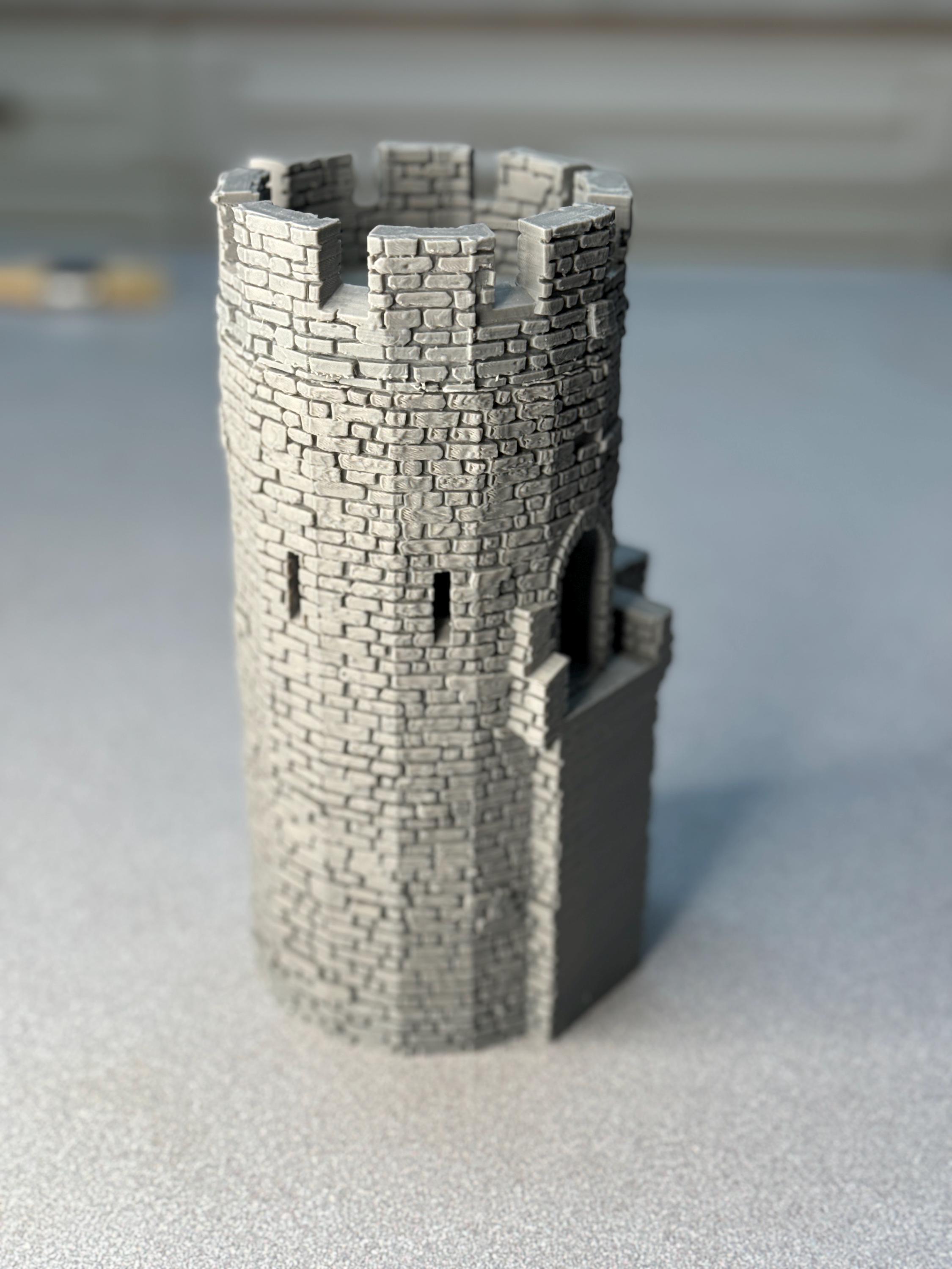 Medieval Modular Castle Corner Tower. 28mm Scale. Historical Wargaming ...