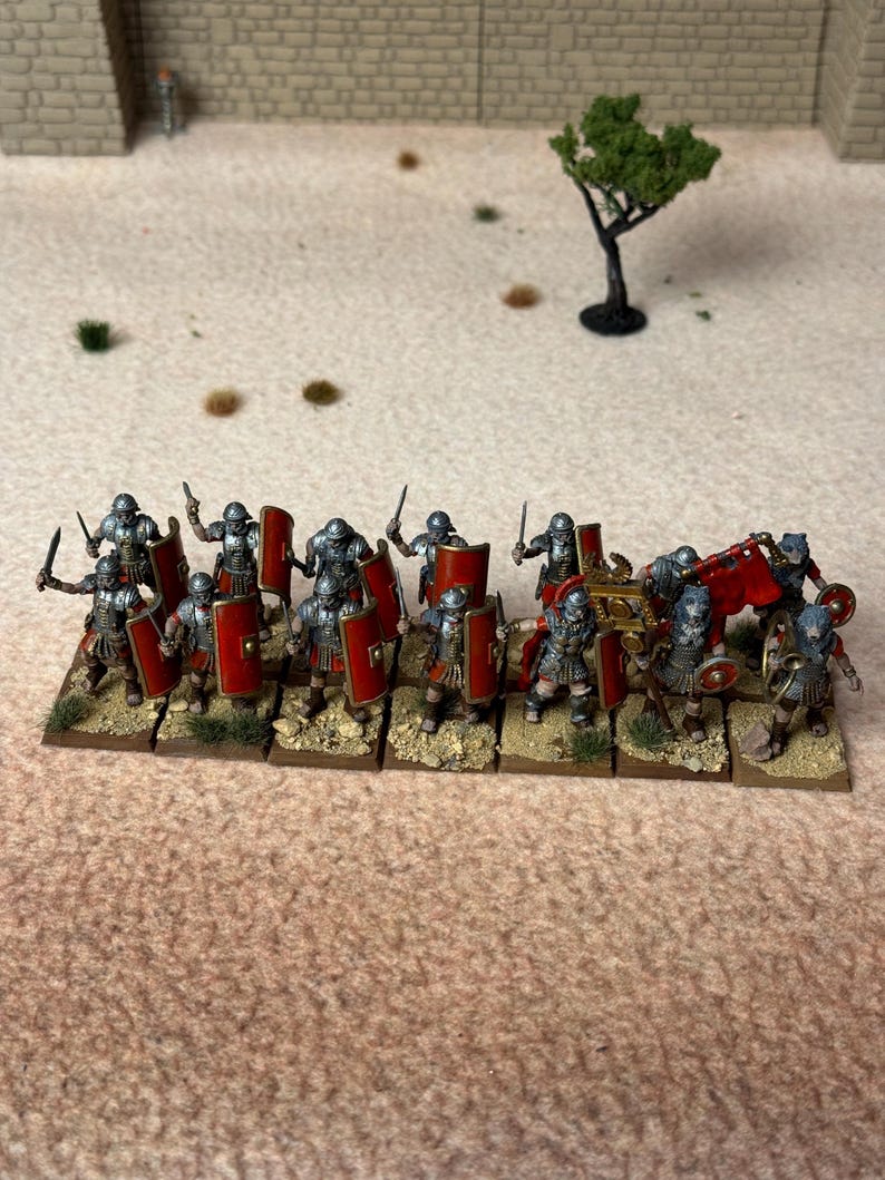 PAINTED Roman Empire Legionaries With Gladius. 28 Mm Miniatures (set of ...