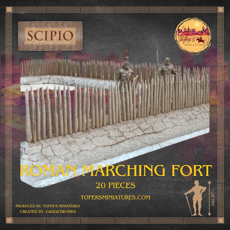 Roman Marching Fort / Camp. 20 Pieces. 28 Mm - Etsy