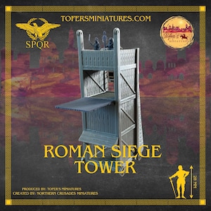 Roman Siege Tower. 28 Mm Scale - Etsy