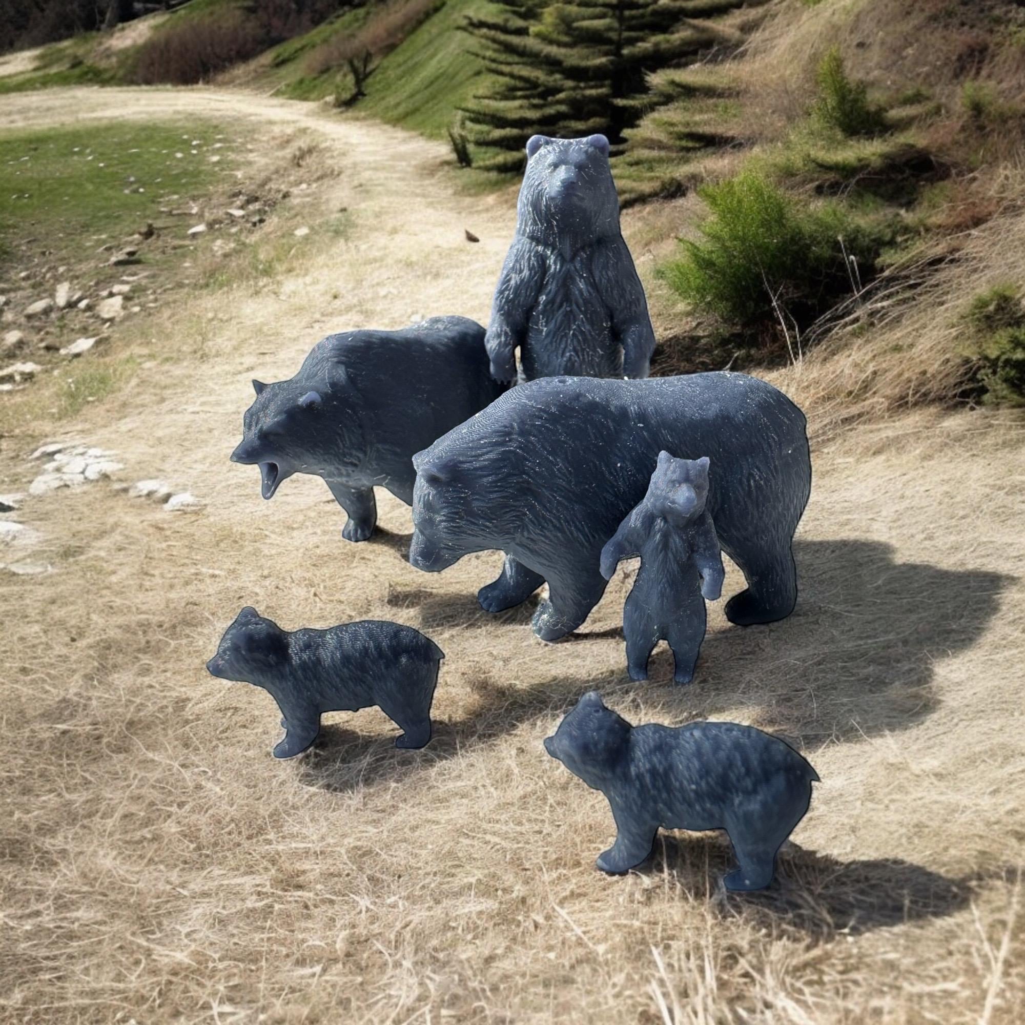 Set of 6 Bears Miniatures. 28 Mm Miniature. Ideal for Games Like SAGA ...