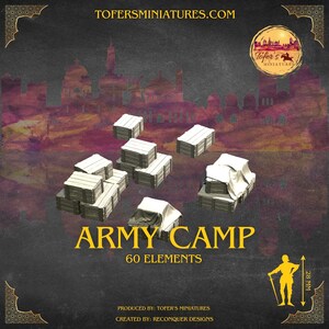 Premium Quality Army Camp. 28 Mm Miniatures - Etsy