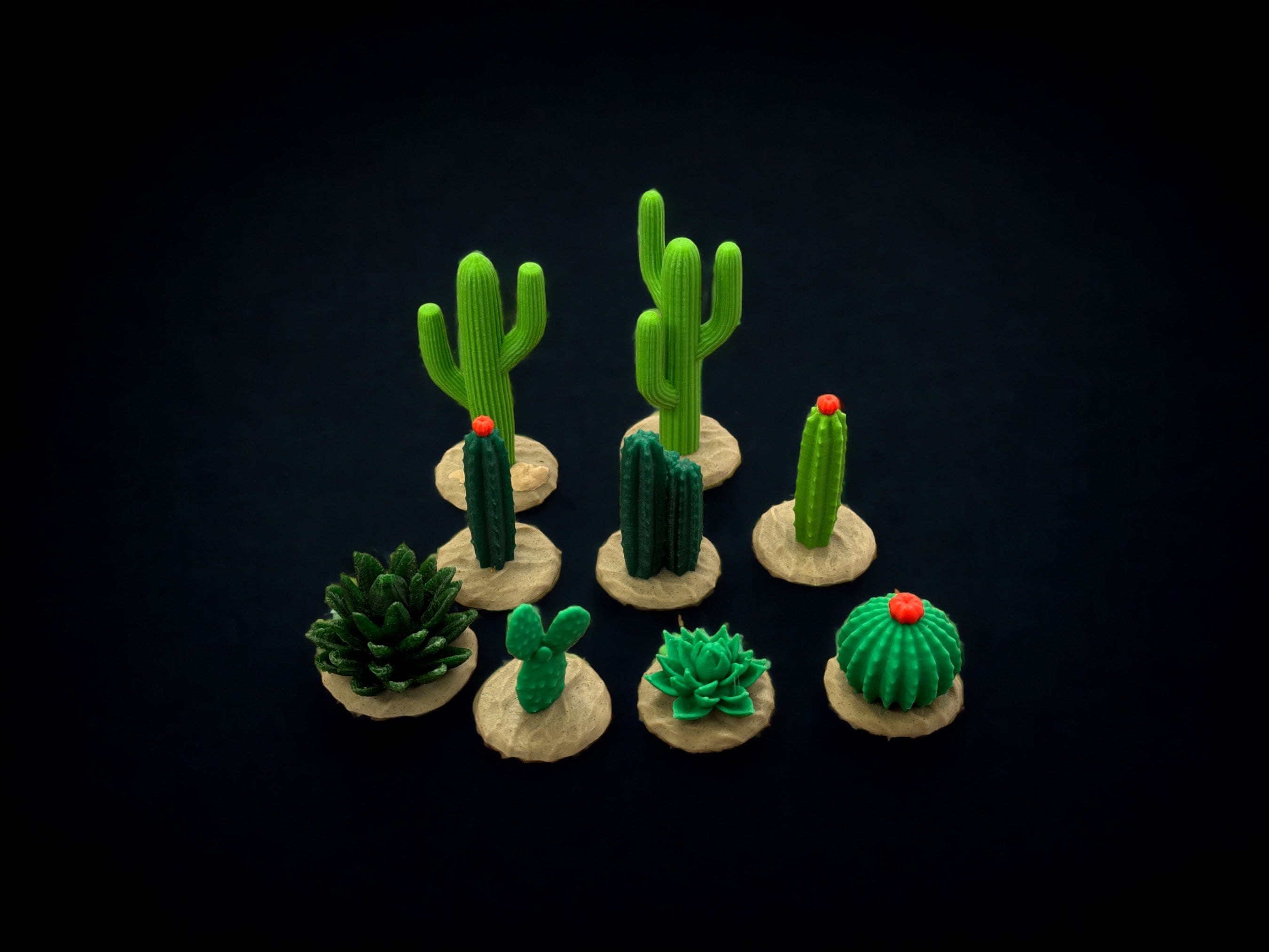 Desert Cactus Set of 8 Ideal for Games Like SAGA, D&D and Other ...