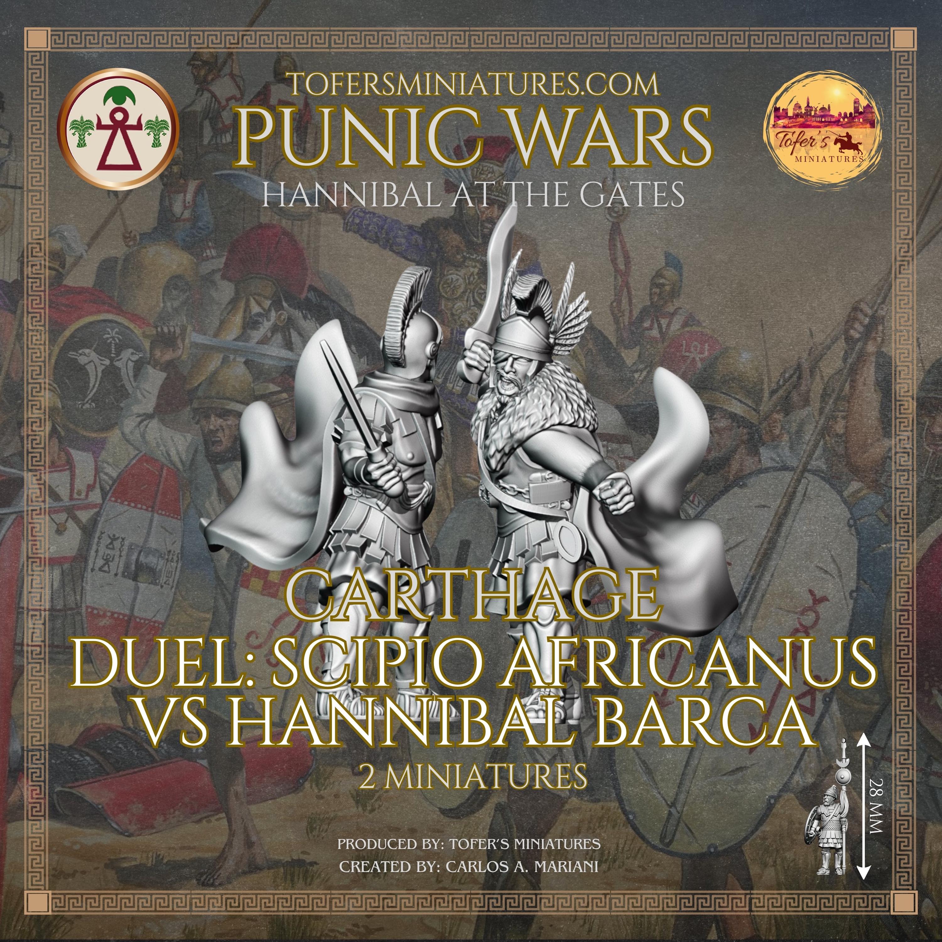 Duel Scipio Africanus Vs Hannibal Barca. Carthage. Punic Wars: Hannibal ...