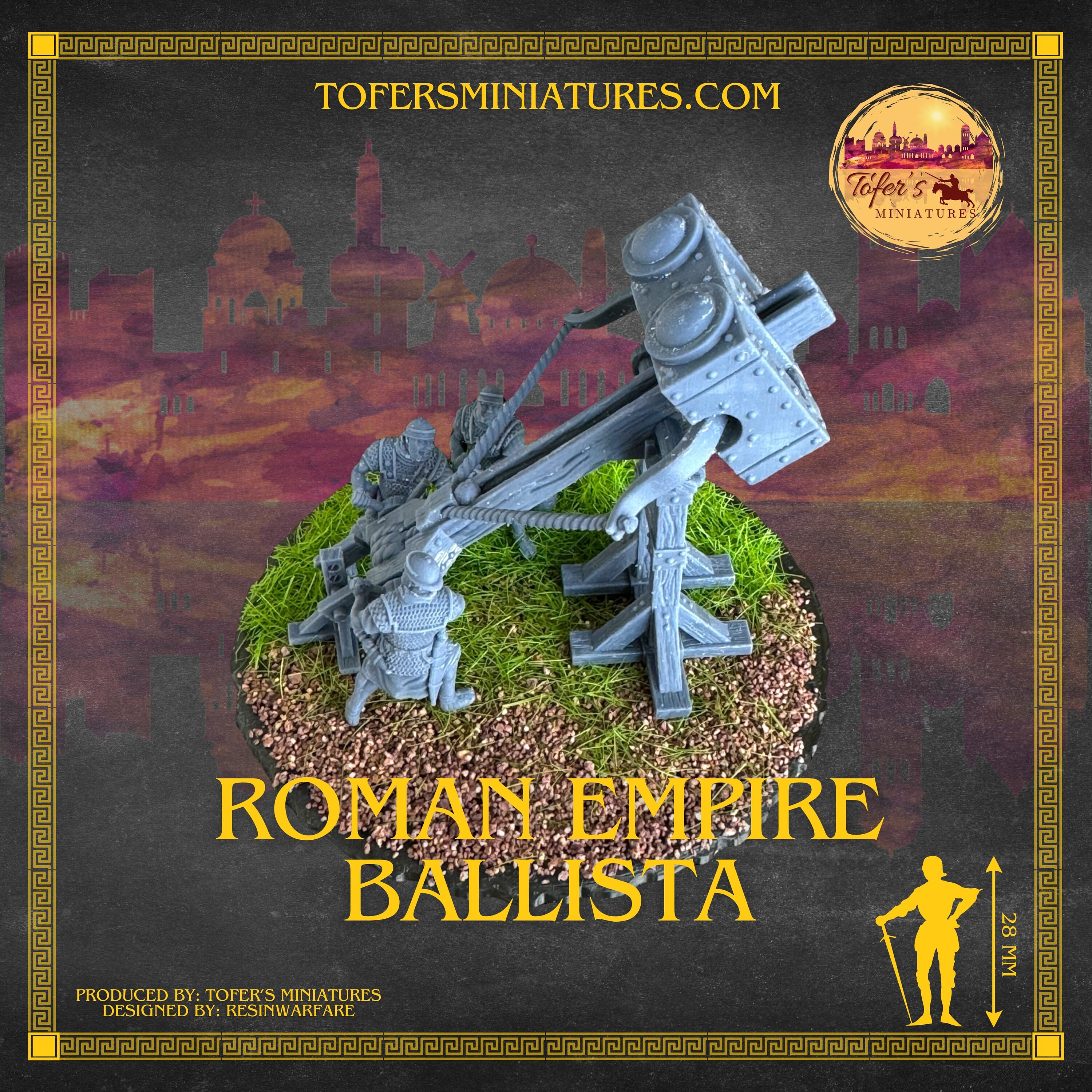 Roman Empire Artillery: Ballista. 28 Mm Miniatures - Etsy