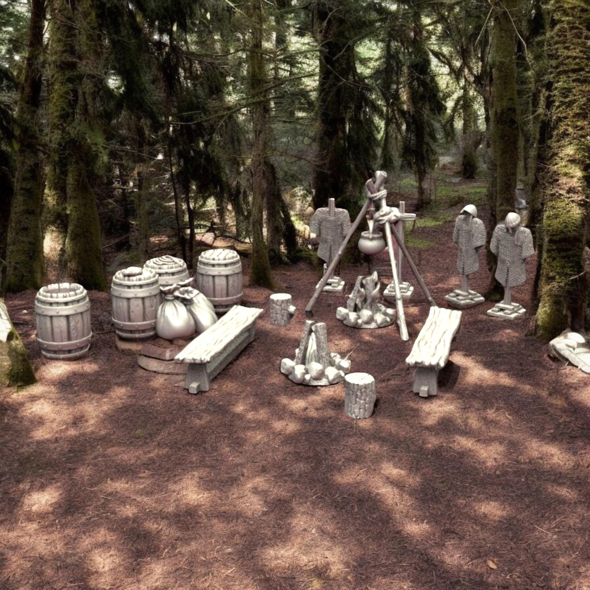 Medieval Camp Supplies. 28 Mm - Etsy