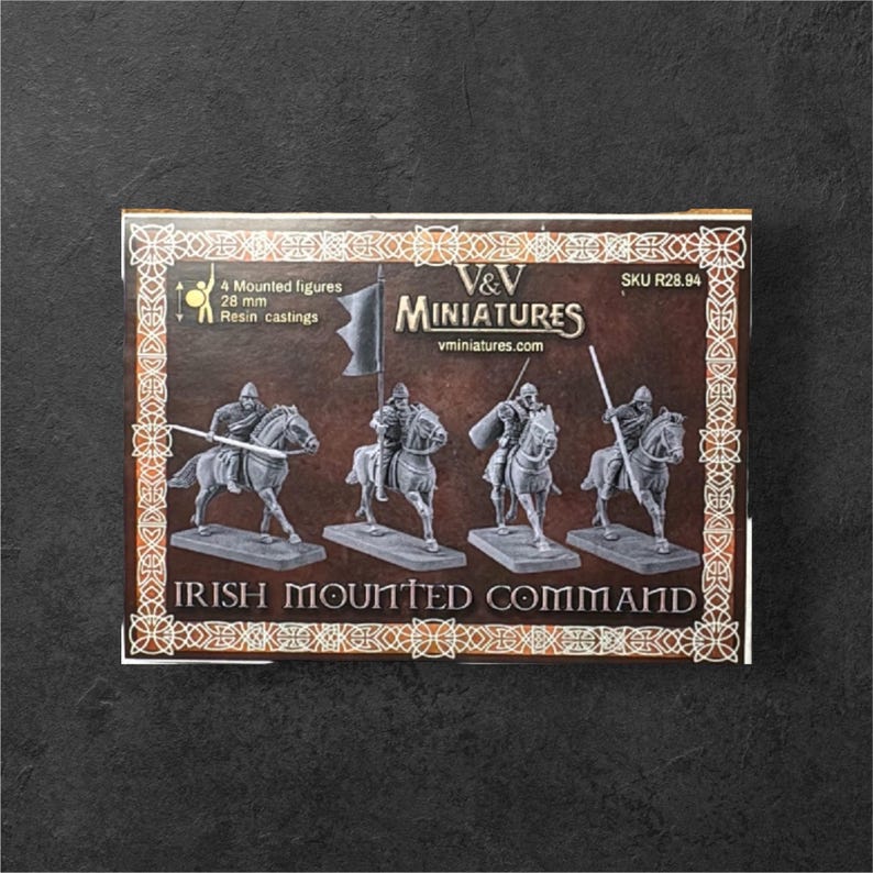 Irish Mounted Command . 28 Mm Miniatures Set of 4 - Etsy