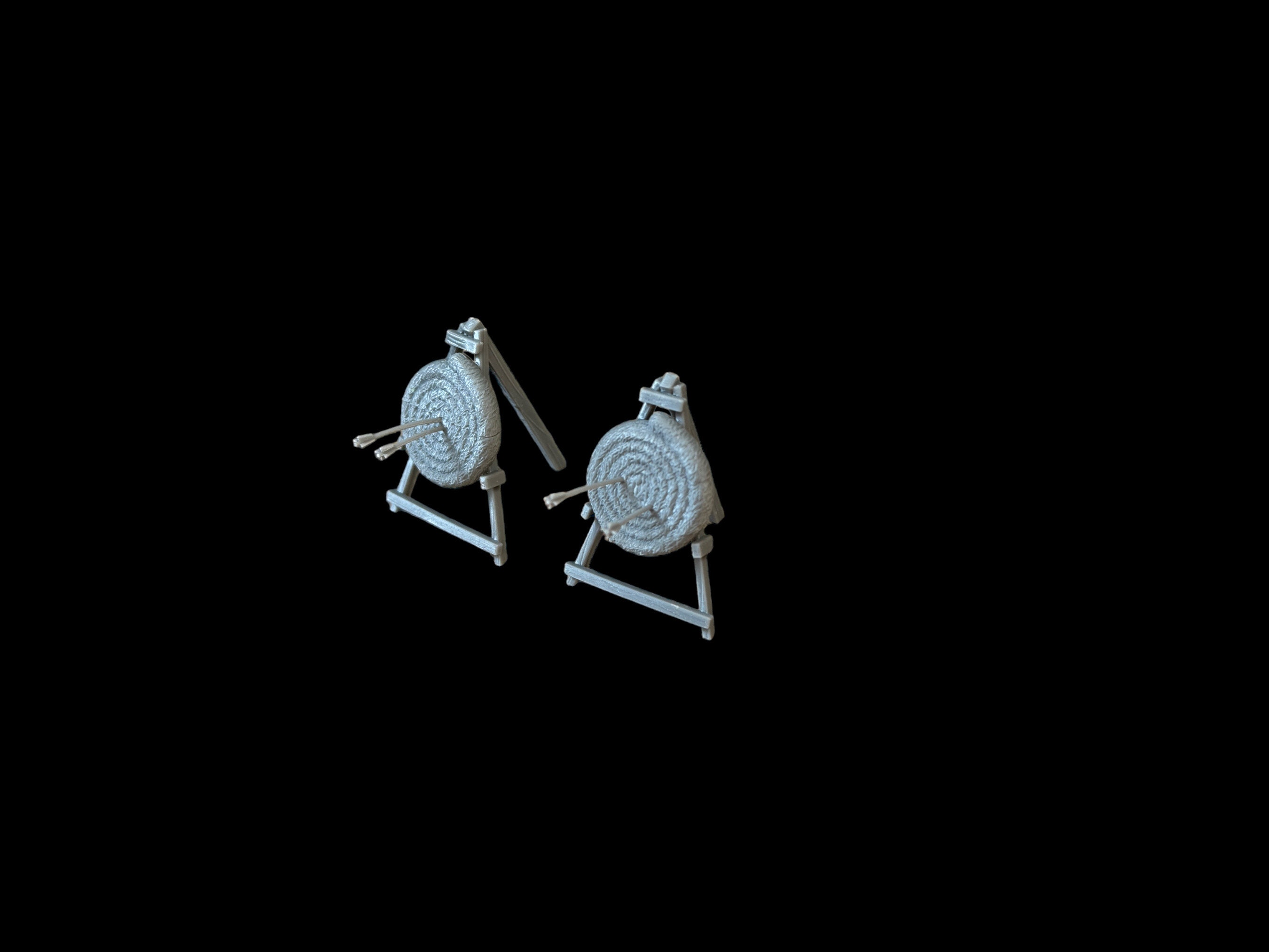 Set of 2 Medieval Target Practice Miniatures Wargame 28 Mm Scale - Etsy