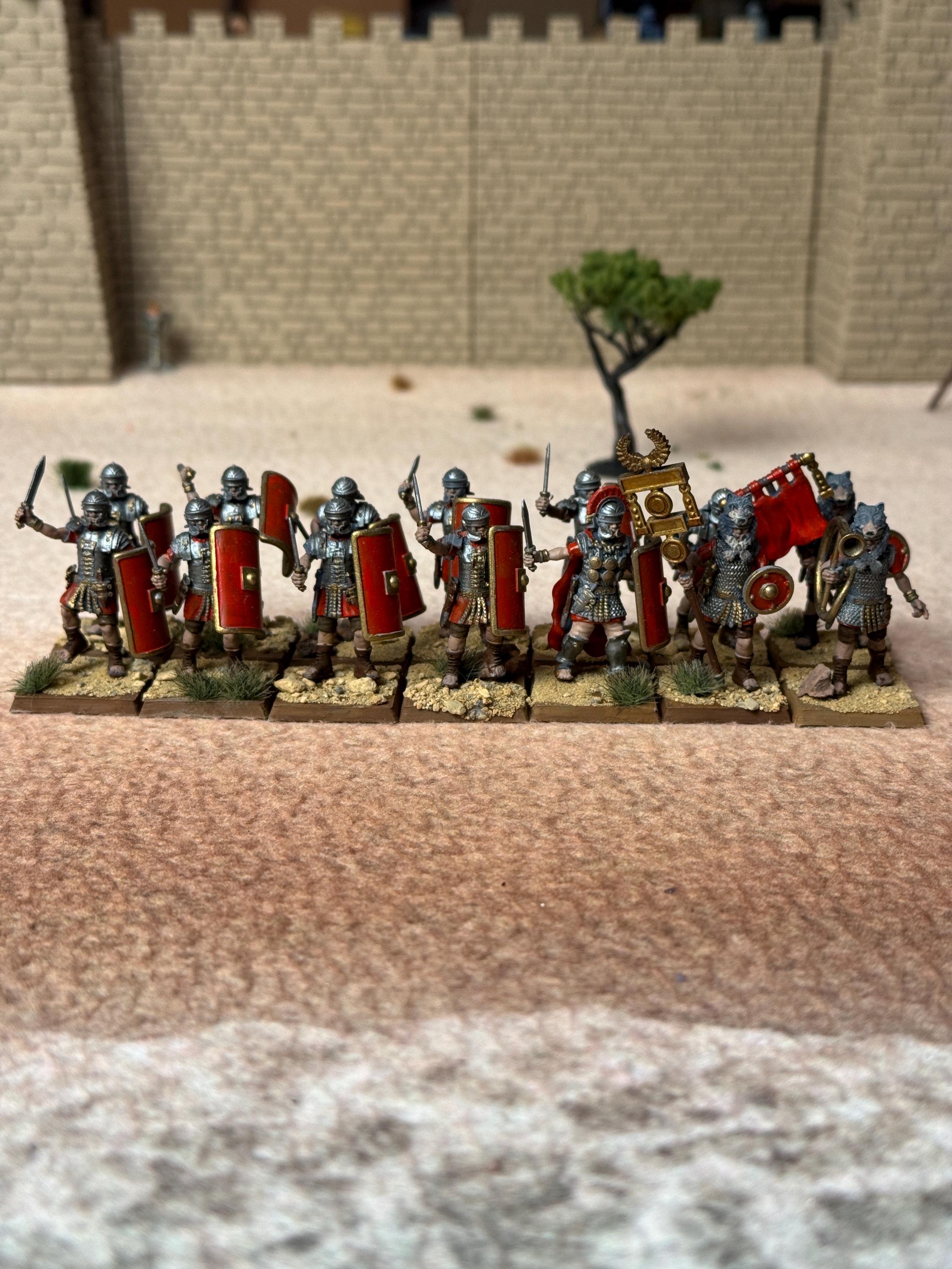 PAINTED Roman Empire Legionaries With Gladius. 28 Mm Miniatures (set of ...