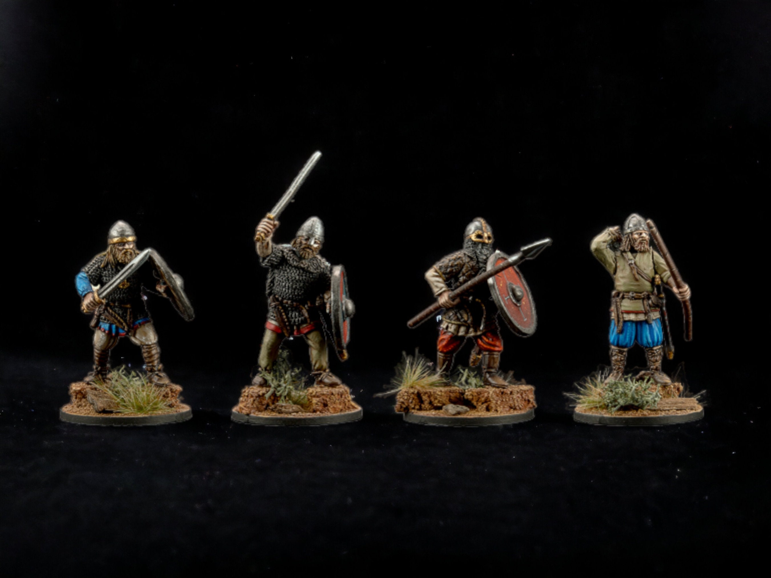 Set of 8 Vikings. 28 Mm Miniatures Set 1 - Etsy
