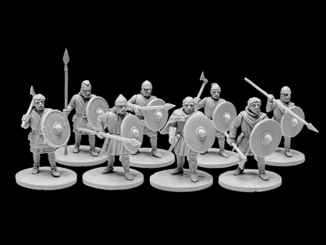 Set of 8 the Anglo-saxons 4: Ceorls. 28 Mm Miniatures - Etsy