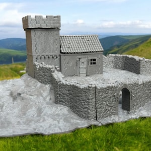 Medieval Dilapidated Sentry Tower. 28mm Scale. Modular Castle - Etsy