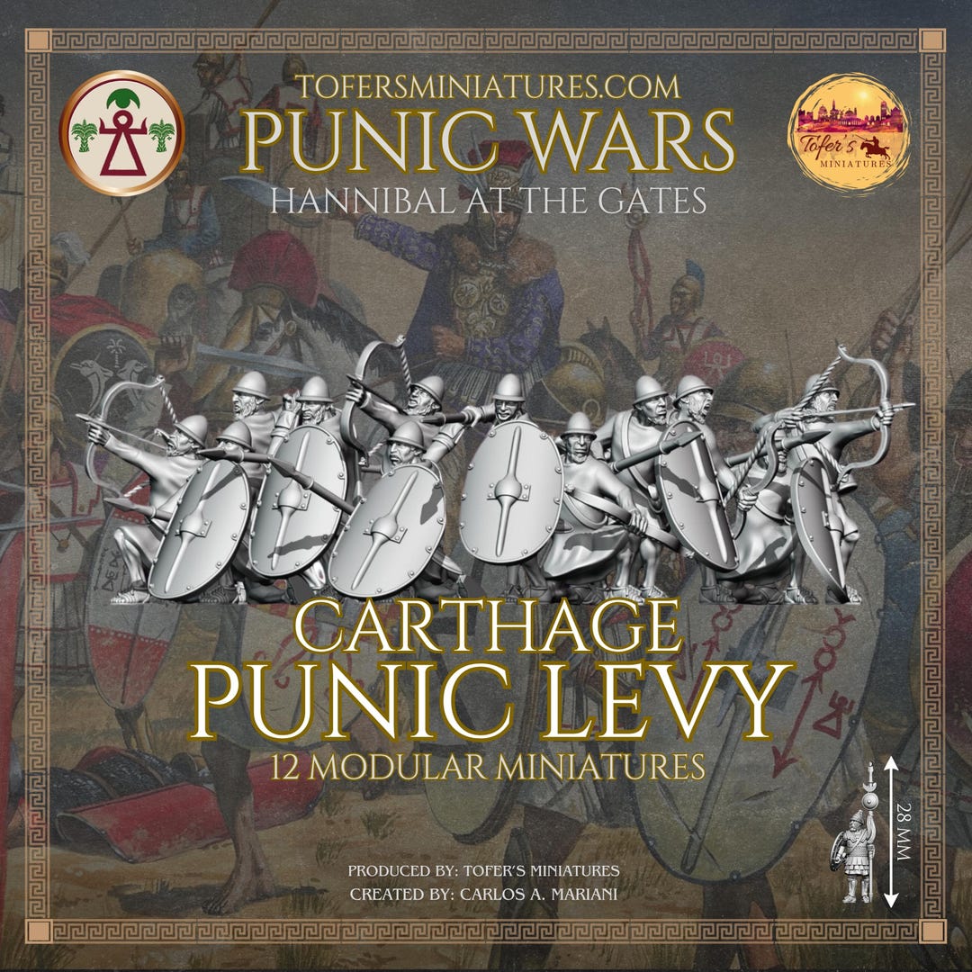 Punic Levy. Carthage. Punic Wars: Hannibal at the Gates. 28 Mm ...