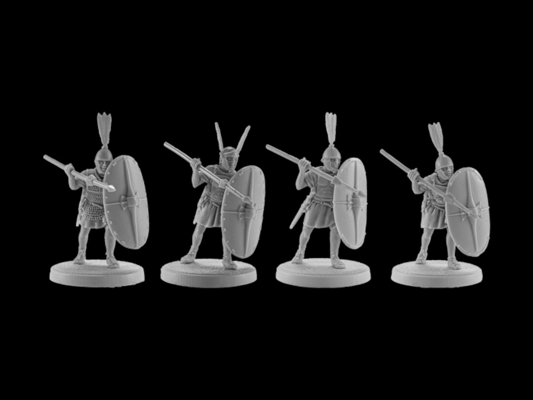 Set of 4 Roman Principes. 28 Mm Miniatures - Etsy
