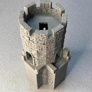 Medieval Modular Castle Corner Tower. 28mm Scale. Historical Wargaming ...