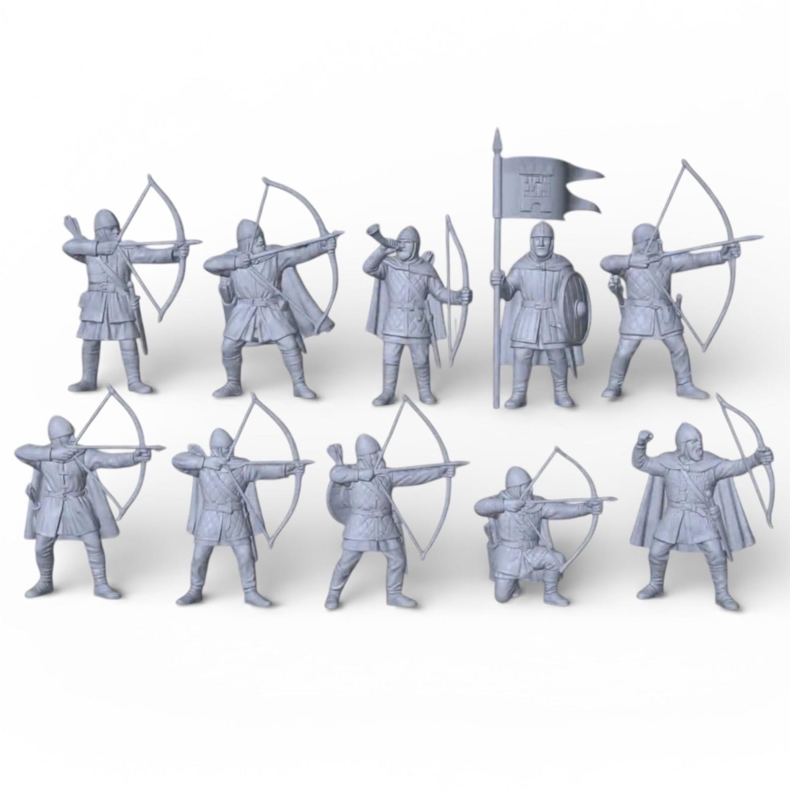 Dark Age Archers. 28 Mm Miniatures Ideal for Games Like SAGA, Pillage ...