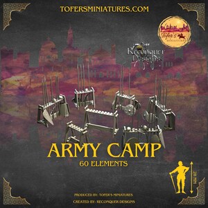 Premium Quality Army Camp. 28 Mm Miniatures - Etsy