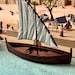 PAINTED Medieval Fishing Boat. 28 Mm Scale - Etsy