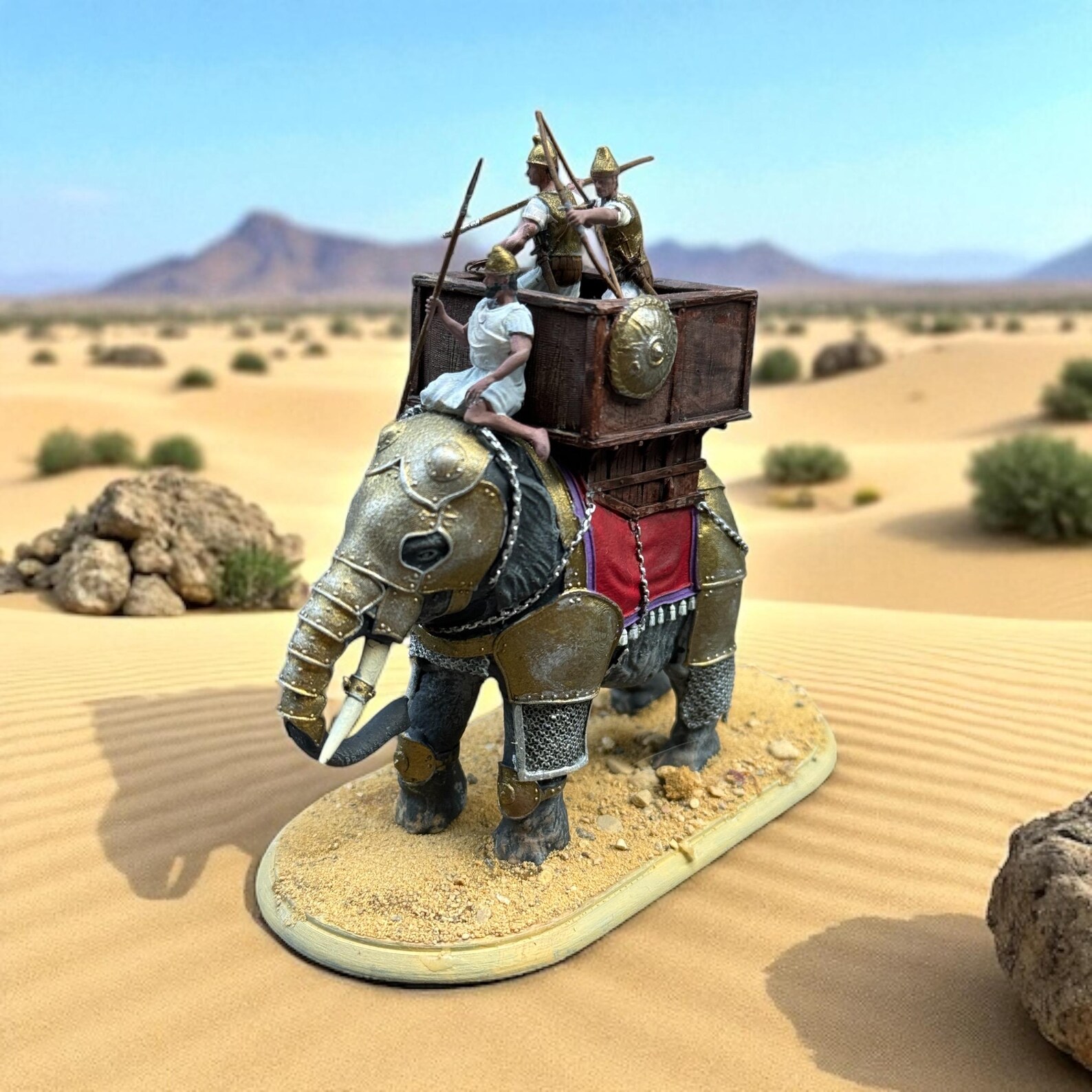 PAINTED War Elephant. 28 Mm - Etsy
