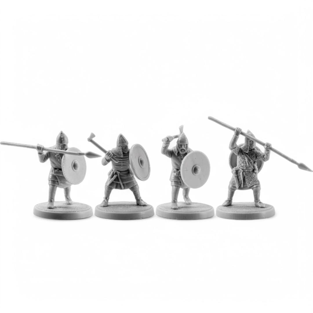 Set of 4 Pagan Rus. 28 Mm Miniatures Set 3. Ideal for SAGA and Other ...