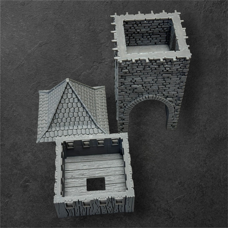Medieval Modular Castle Gates. 28mm Scale. Historical Wargaming by ...