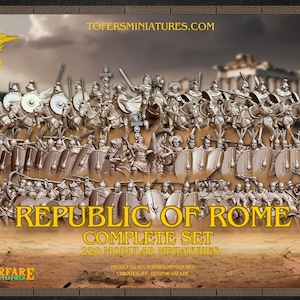 Republic of Rome. Complete Set. 28 Mm Miniatures Set of 220 Miniatures ...