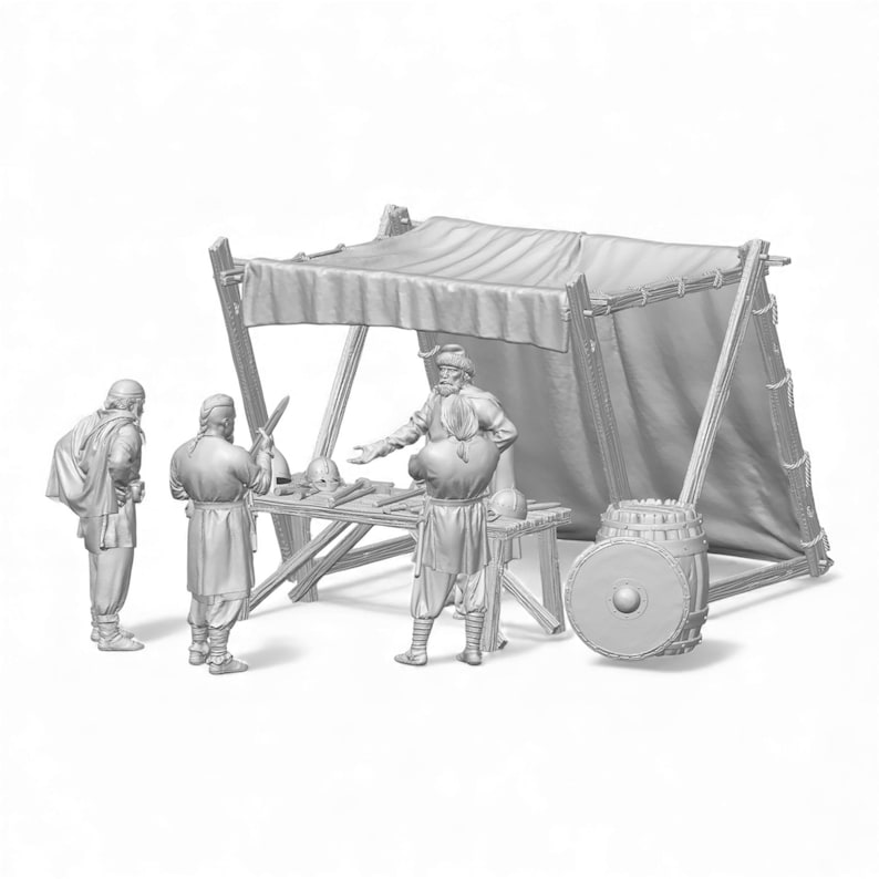 Viking Weapons Merchant. 28 Mm, 32 Mm, 40mm, 54mm, 75mm Miniatures. for ...