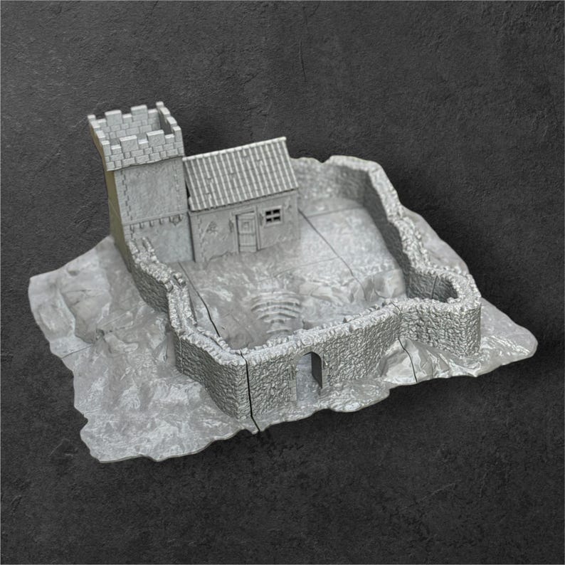 Medieval Dilapidated Sentry Tower. 28mm Scale. Modular Castle - Etsy
